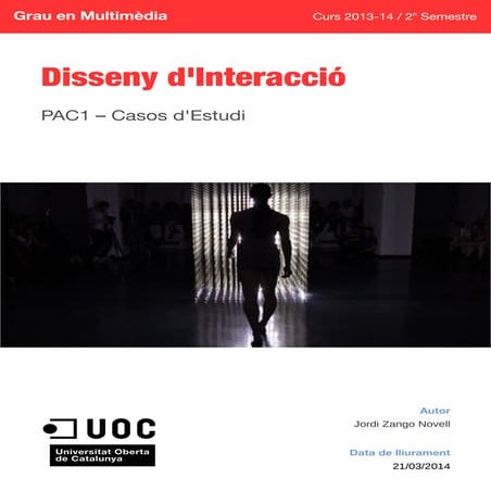 Disseny d'interacció: casos d'estudi | PDF