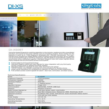 Di xs access-control_solutions (1) | PDF