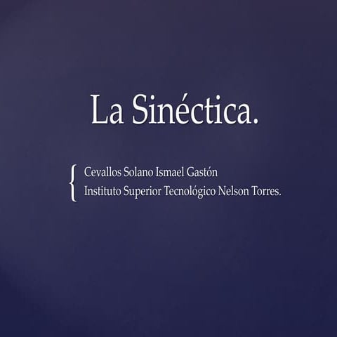 La sinectica | PDF