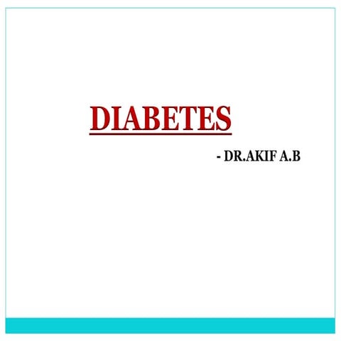 Diabetes | PDF