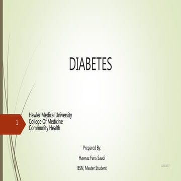 Diabetes | PPTX