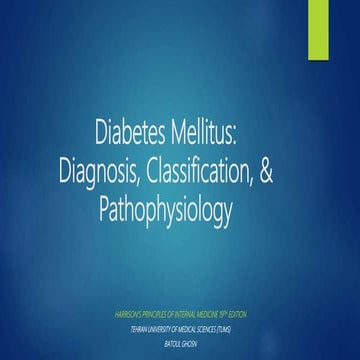 Type 1 diabetes mellitus | PPTX