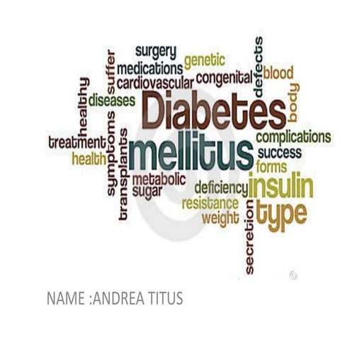 Diabetes mellitus-overview | PPT