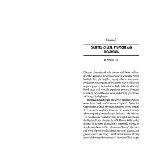 Biology investigatory project on diabetes | DOCX