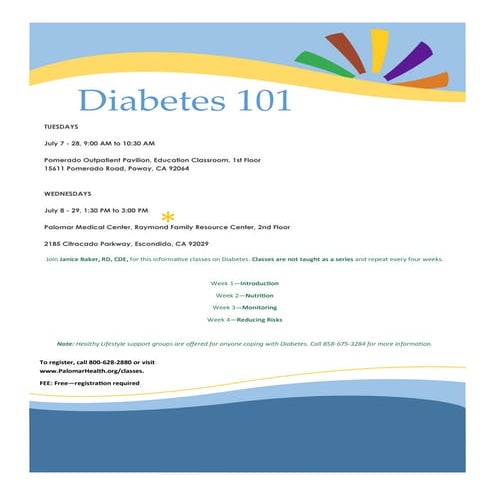 Diabetes 101 | PDF | Diabetes | Diseases and Conditions