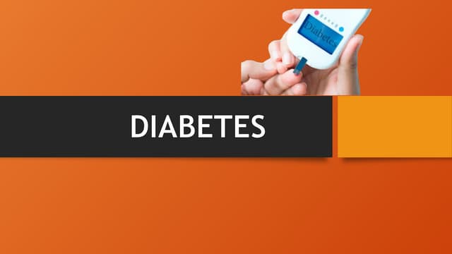 Diabetes | PPT