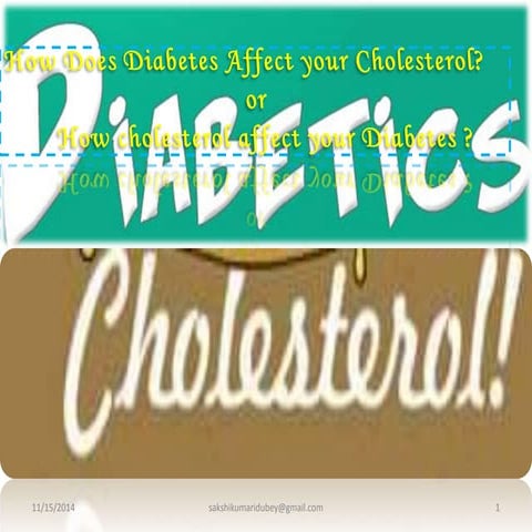 Diabetes and Cholesterol | PPTX