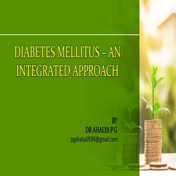 Diabetes Mellitus An Integrated Approach Pptx