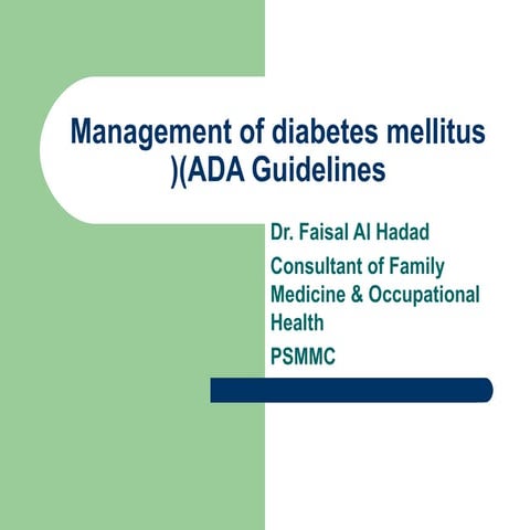 Diabetes mellitus | PPT