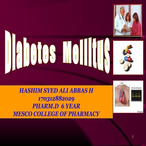 Type 2 Diabetes Mellitus - Pathophysiology | PPTX