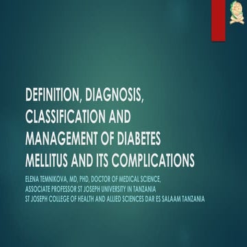DIABETES MELLITUS diagnosis,classification and Managment.pptx