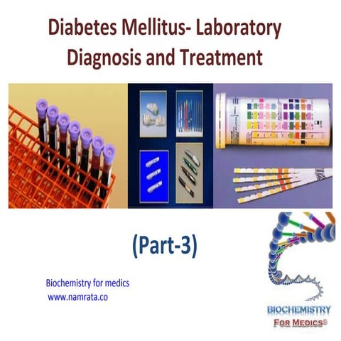Diabetes mellitus - (Part-3) -- Laboratory diagnosis and management ...