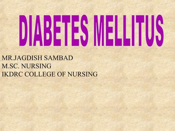 Diabetes Mellitus Easy Explanation For Nurses Ppt