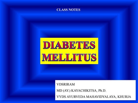 Diabetes mellitus Type 1 and Type 2 | PPTX | Endocrine and Metabolic ...
