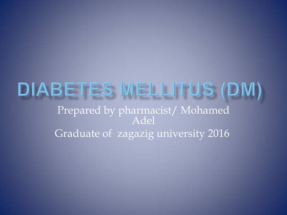 Metabolic effects of diabetes mellitus | PPTX | Diabetes | Diseases and ...