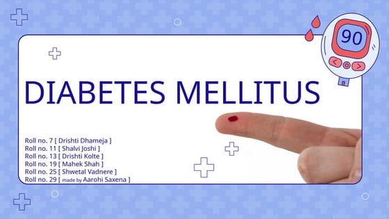 Diabetes mellitus -INTRODUCTION,TYPES OF DIABETES MELLITUS | PPT ...