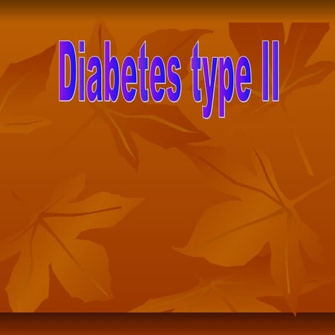 Diabetes presentation | PPT