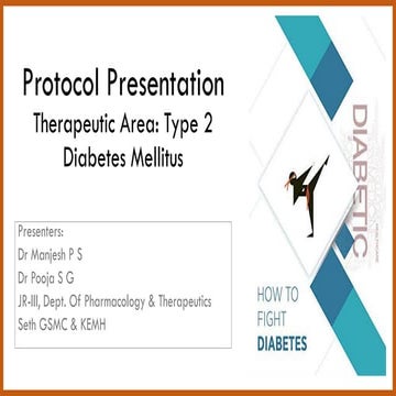 Type 2 Diabetes protocol | PDF