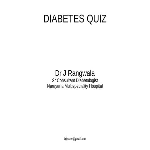 Diabetes Quiz | ODP