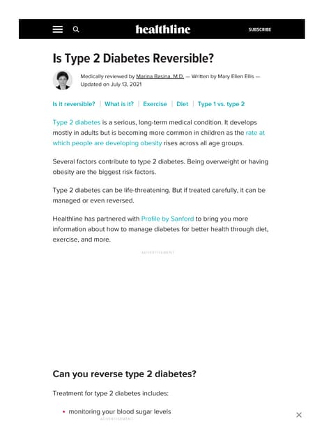 "Diabetes and exercise" -Biology investigatory project (class 12) | PDF ...
