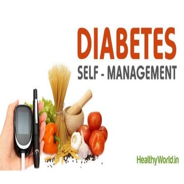 Diabetes Self Management | PPTX