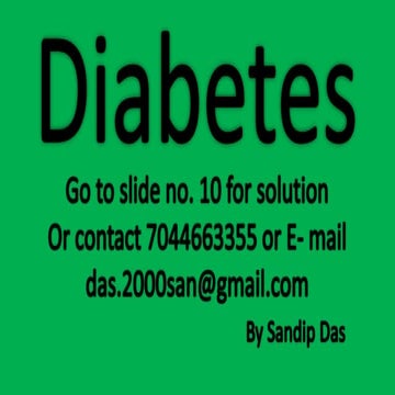 Diabetes solution | PPT