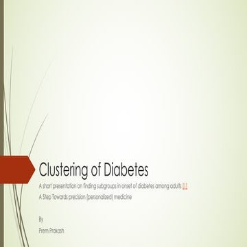 Diabetes sub grouping | PDF