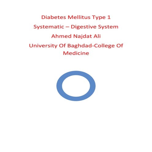 Diabetes type 1 | PDF