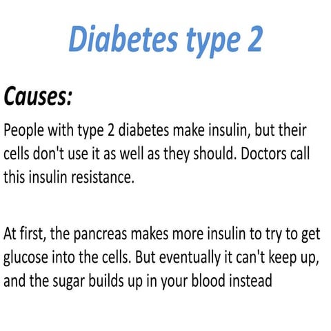 Diabetes type 2 | PPTX