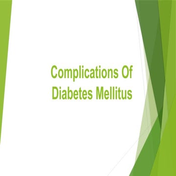 Diabetes with long and short term Complications.pptx