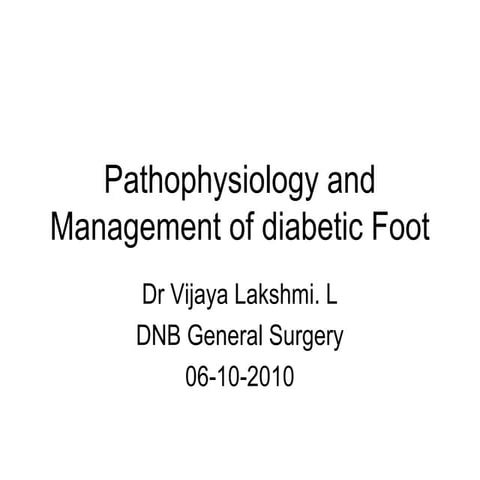 DIABETIC FOOT ULCER | PPTX