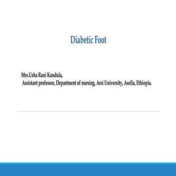 Diabetic Foot Care | PPTX