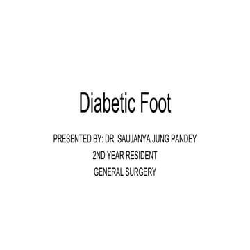 DIABETIC FOOT grading and management clinical | PPT