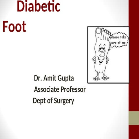 diabetic foot and its management-pathophysiology | PPT