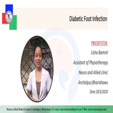 Diabetic foot infection | PPTX
