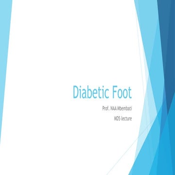 Diabetic Foot management protocol for medical students | PPTX