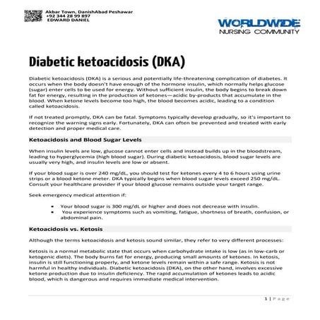 What Is Diabetic Ketoacidosis (DKA)? Signs and Symptoms,cause ...