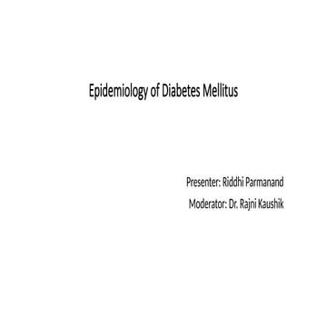 Pathophysiology of diabetes mellitus | PPTX