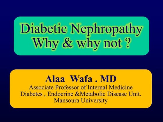 Diabetic nephropathy poster presentation | PPT | Diabetes | Diseases ...