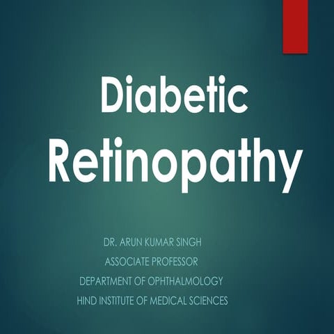 Diabetic Retinopathy - epidemiology, pathogenesis and clinical features ...