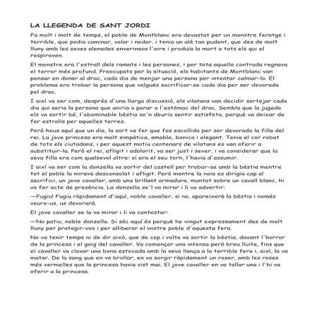 La Llegenda de Sant Jordi | PPTX