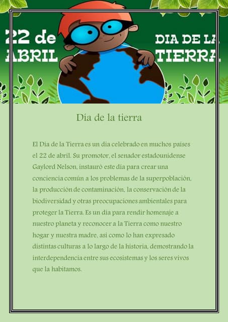 Dia mundial de la tierra | PPT
