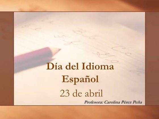 Ficha temática dia del idioma español actualizada | PDF