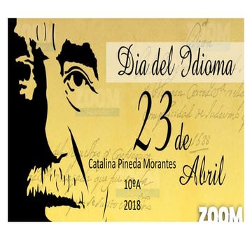Dia del idioma español, celebración 23 de Abril | PPTX