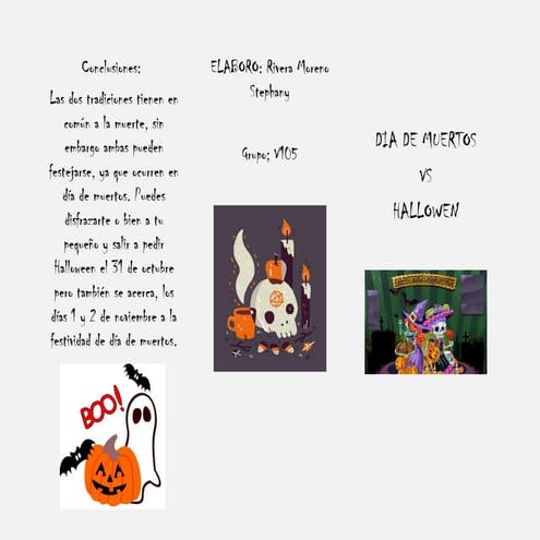 Dia de muertos vs halloween | PDF