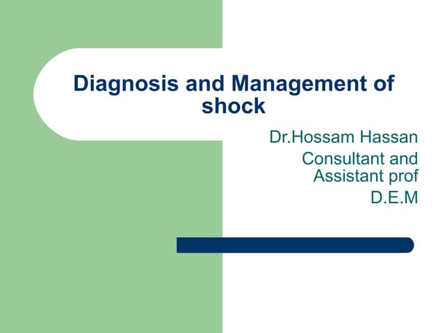 Types and treatment of shock | PPT