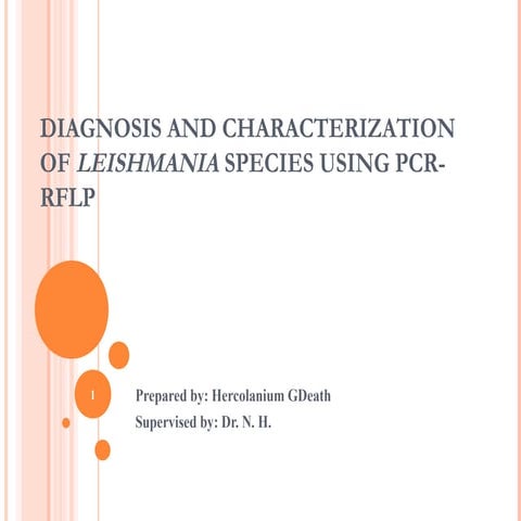 Diagnosis and Characterization of Leishmania Species Using PCR-RFLP | PPT
