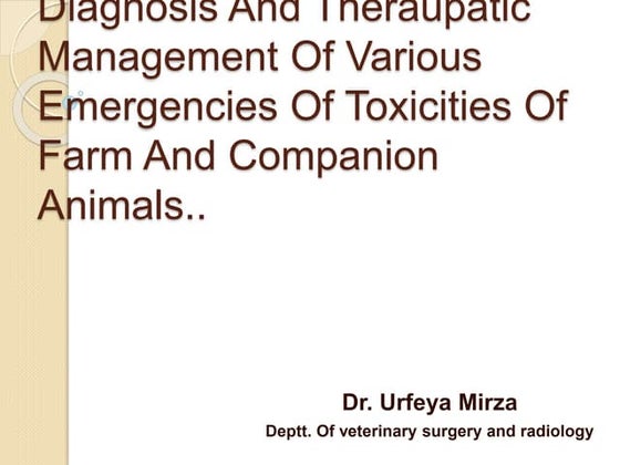 Poisoning & its management | PPT | Digestive Disorders | Diseases and ...