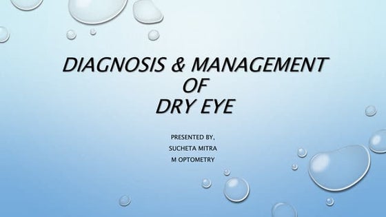 Techniques Of Tear Film Evaluation By Raju Kaiti Ppt