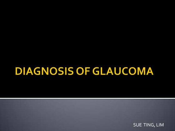 Glaucoma | PPT